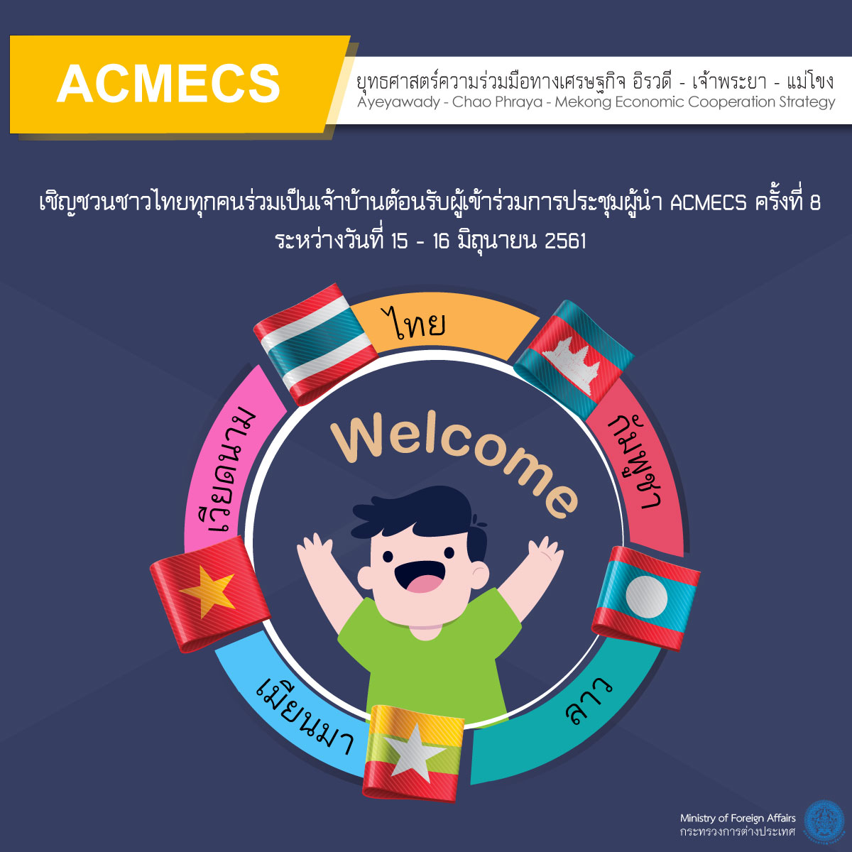 ประเทศไทยจะเป็นเจ้าภาพการประชุมผู้นำ ACMECS ครั้งที่ ๘ - Airports of ...