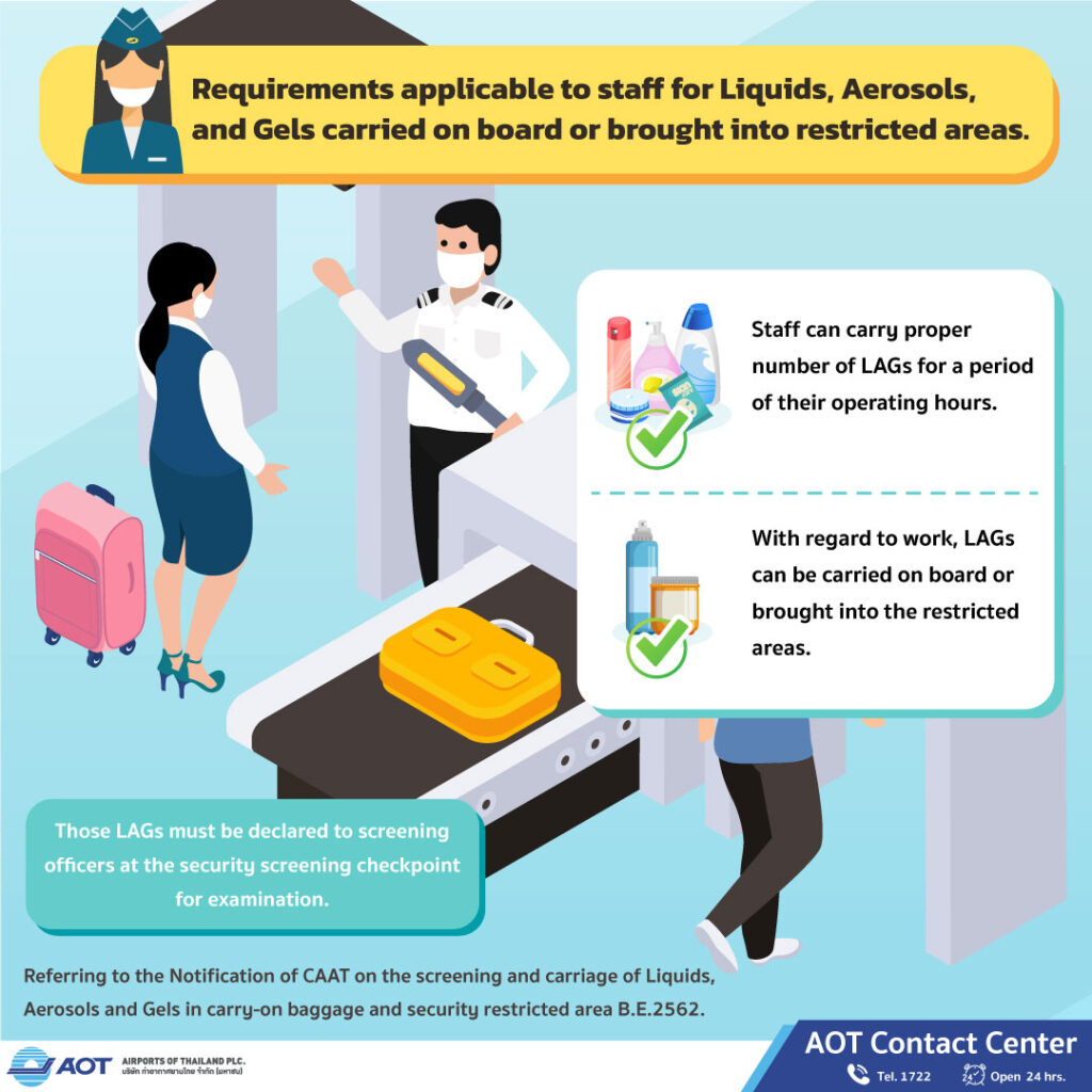 What kind of liquids are allowed on the plane? - Airports of Thailand